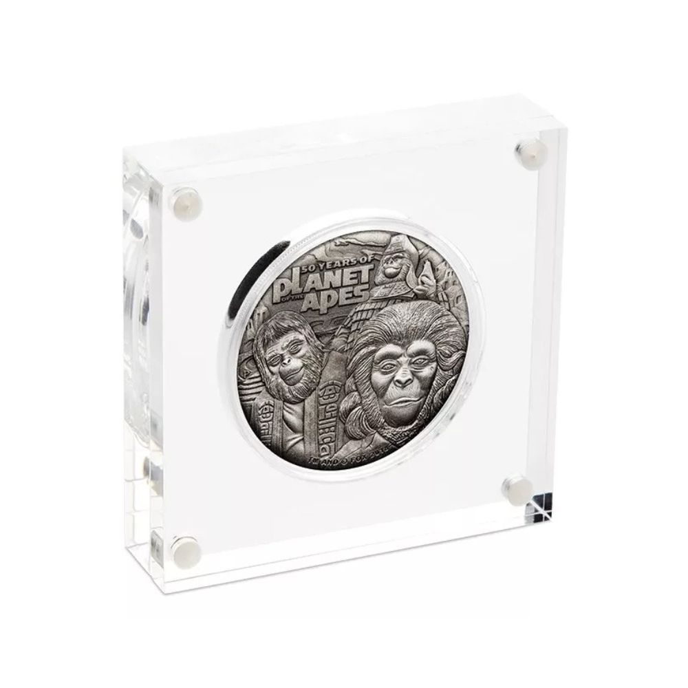 Perth Mint – 2017 50 Years Planet Of The Apes 2oz Silver Antiqued ...