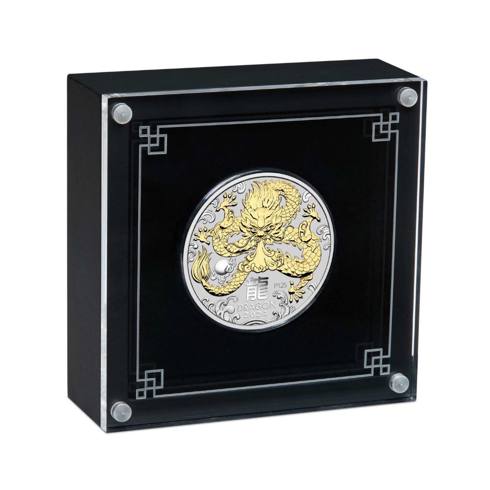 Perth Mint – 2024 YOT Dragon 1oz Silver Guilded Coin – Coin Smith